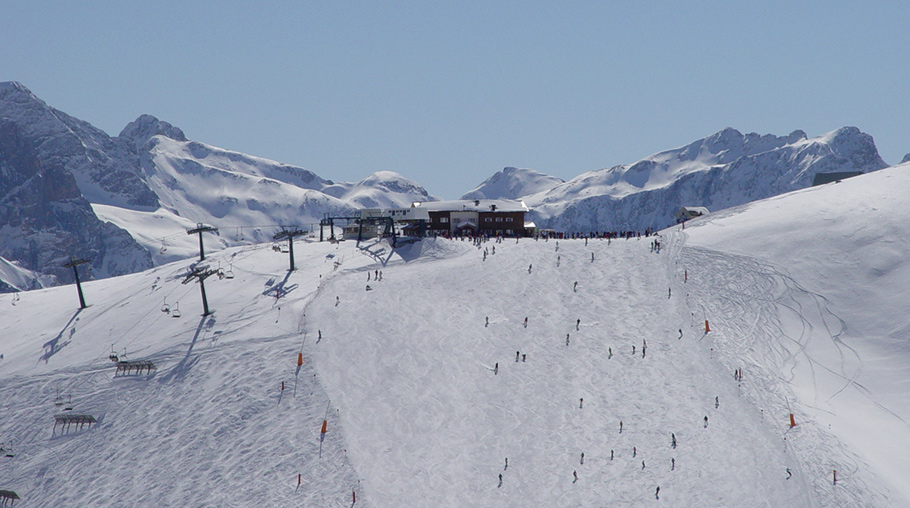 Piste da sci del Col Rodella in Val di Fassa - Trentino - Dolomiti Superski