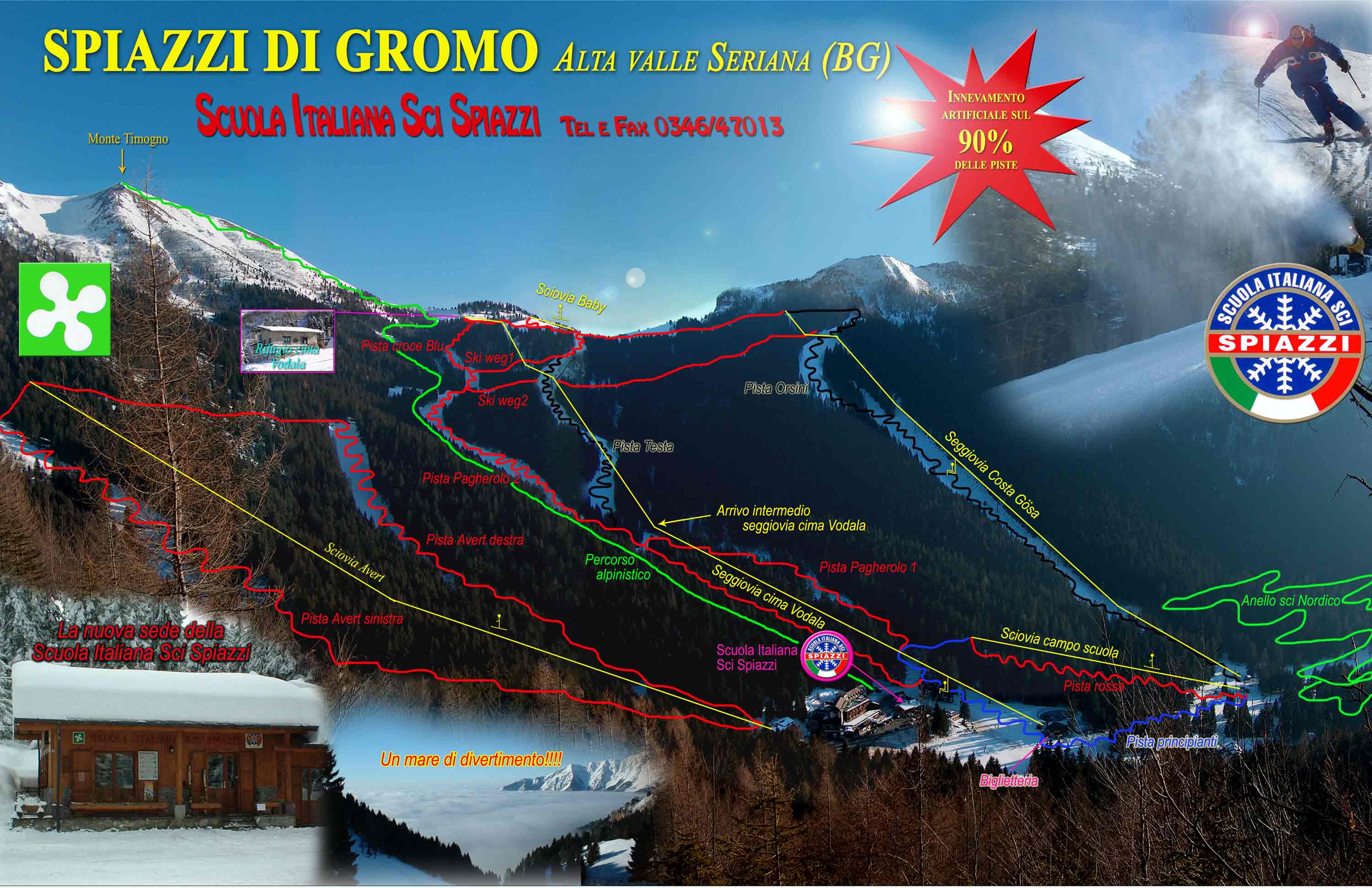 Spiazzi di Gromo, sciare a pochi km dalle città di Bergamo e Milano