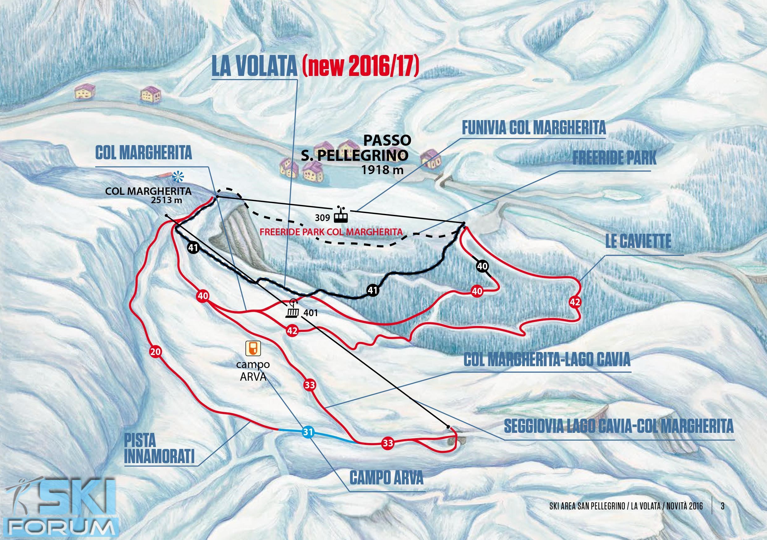 La Volata: nuova discesa sul Col Margherita