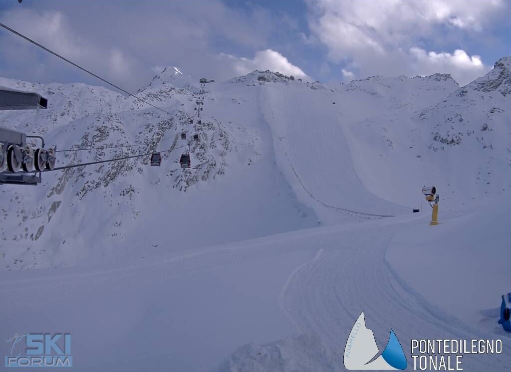 Inizia la stagione sul ghiacciaio Presena