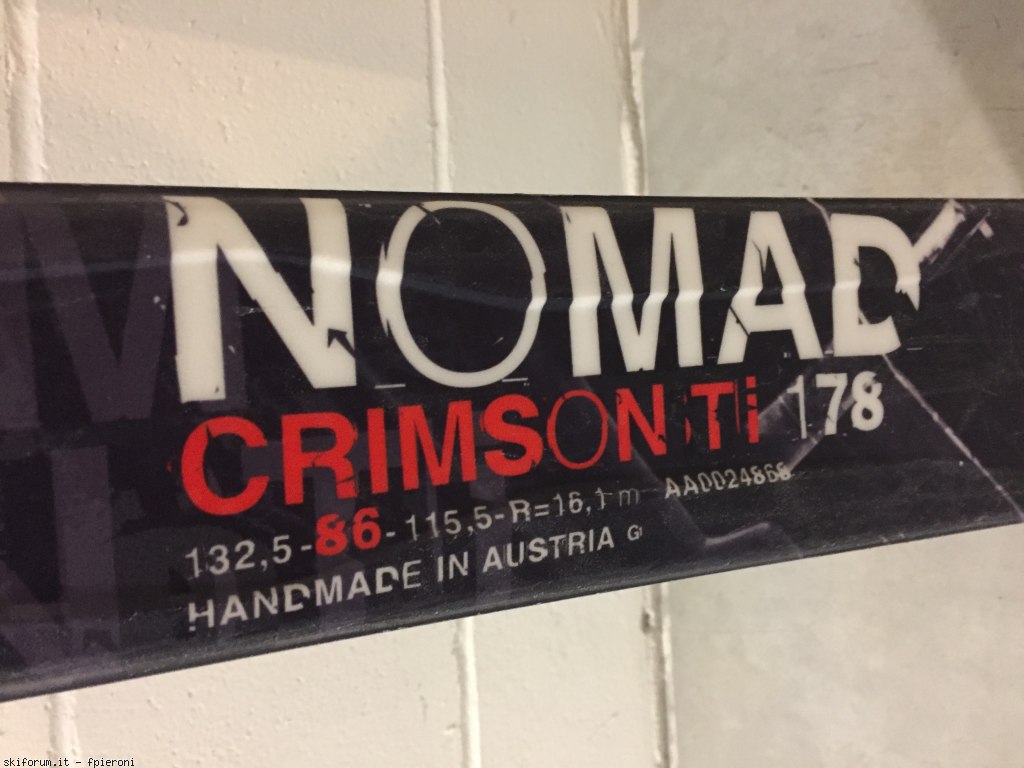 ATOMIC NOMAD CRIMSON ARC TI + XTO 14