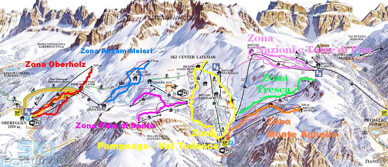 Qual è la zona più bella dello Ski Center Latemar? | SkiForum - Sci ...
