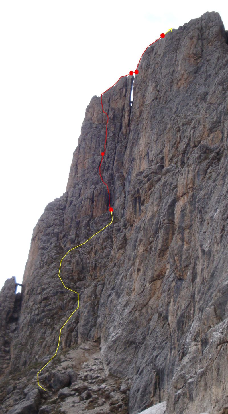 [climb] Prima Torre del Sella - Pilastro sud via dei Camini 02/06/2010 ...